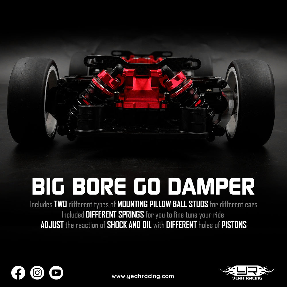 Yeah Racing Kit Conversion Performance "Damper" Tamiya Rouge TT-02 TAT