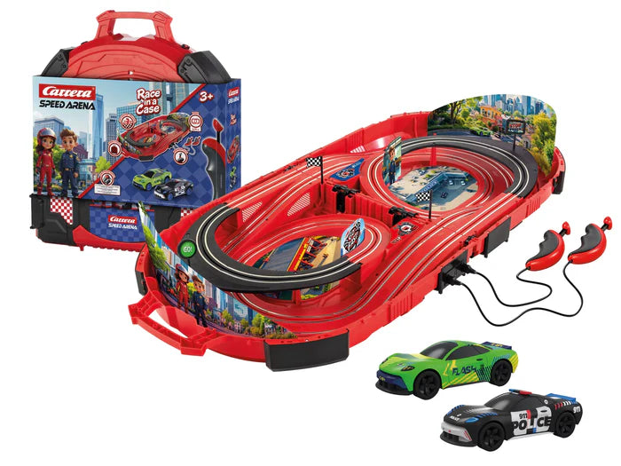 Carrera Speed Arena Police Chase – Circuito portatile 1:50 Bambini