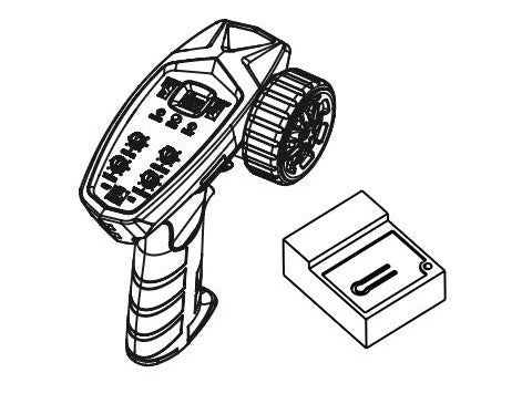 Absima Radio + 2-in-1 RX/TX Module (2 pcs) Speck-B 1/24 HBP250134